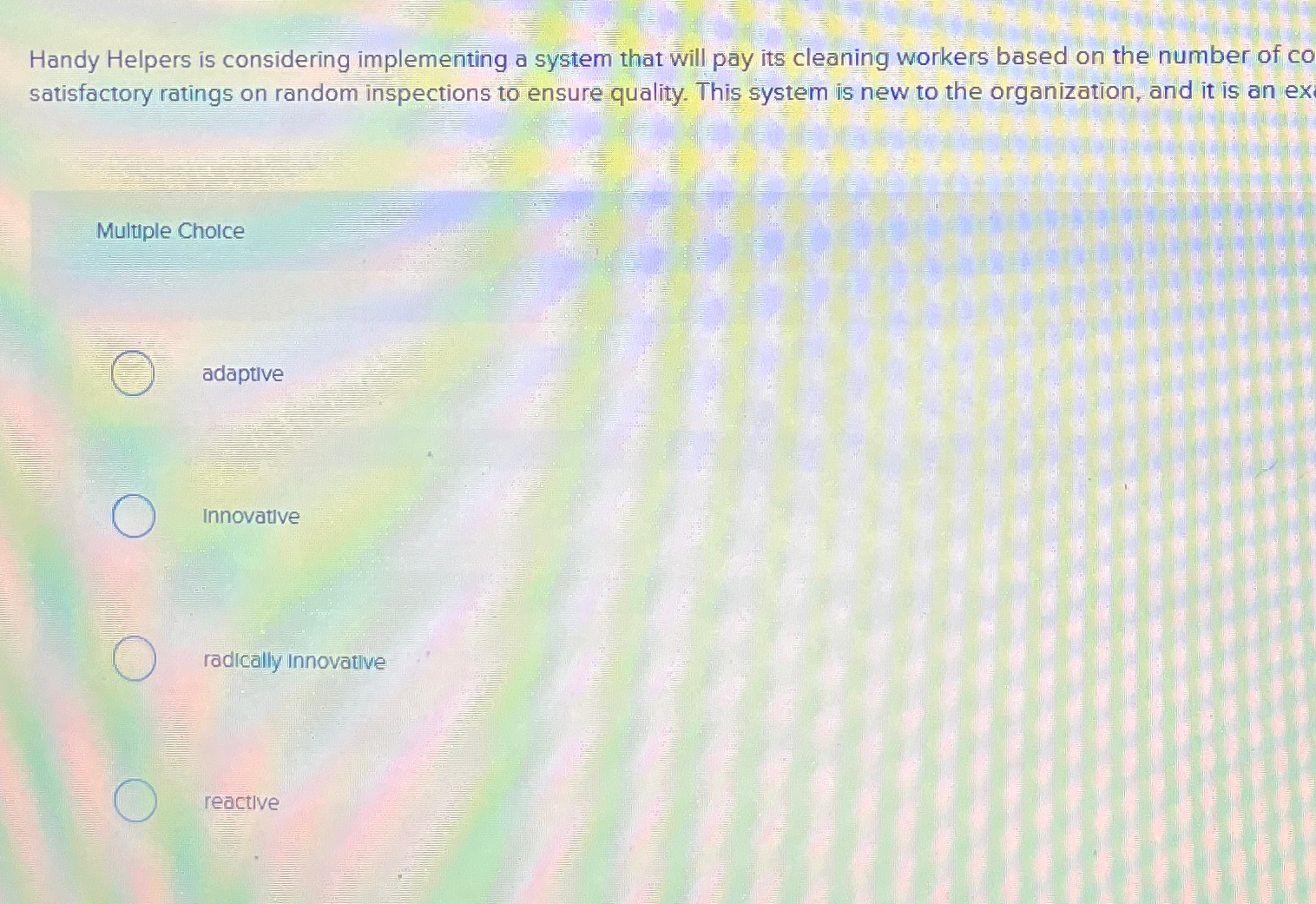 Solved Handy Helpers is considering implementing a system | Chegg.com