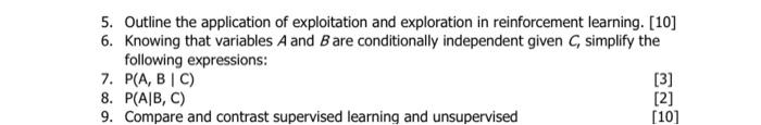 Solved 5. Outline the application of exploitation and | Chegg.com
