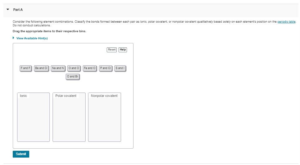 Solved Part ADo not conduct calculations.Drag the | Chegg.com