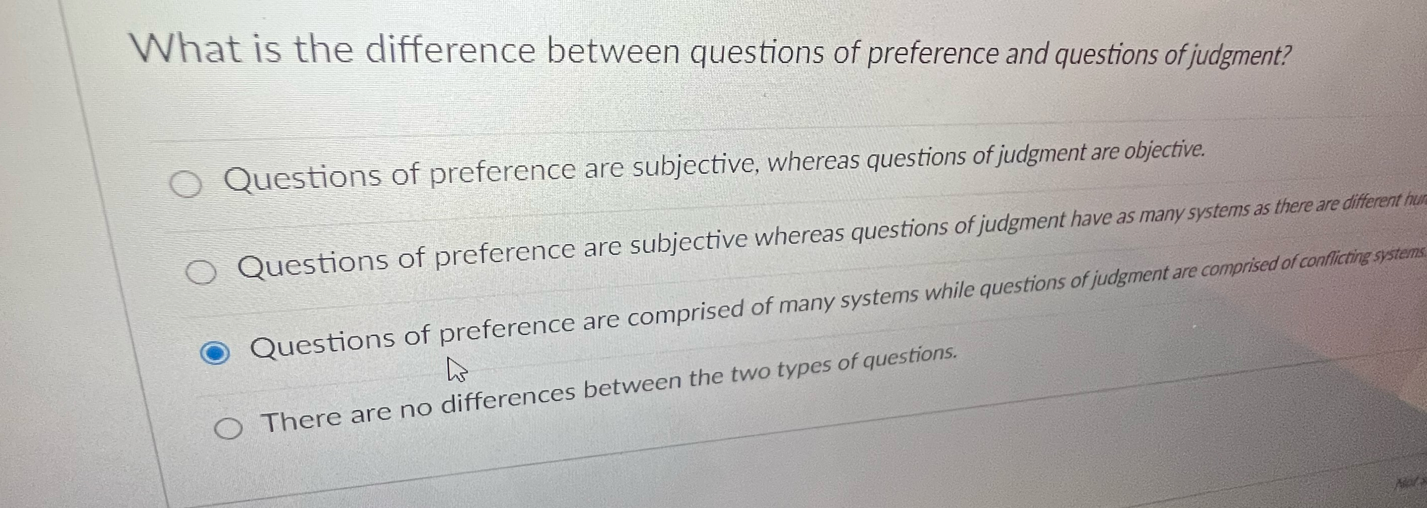 Solved What is the difference between questions of | Chegg.com