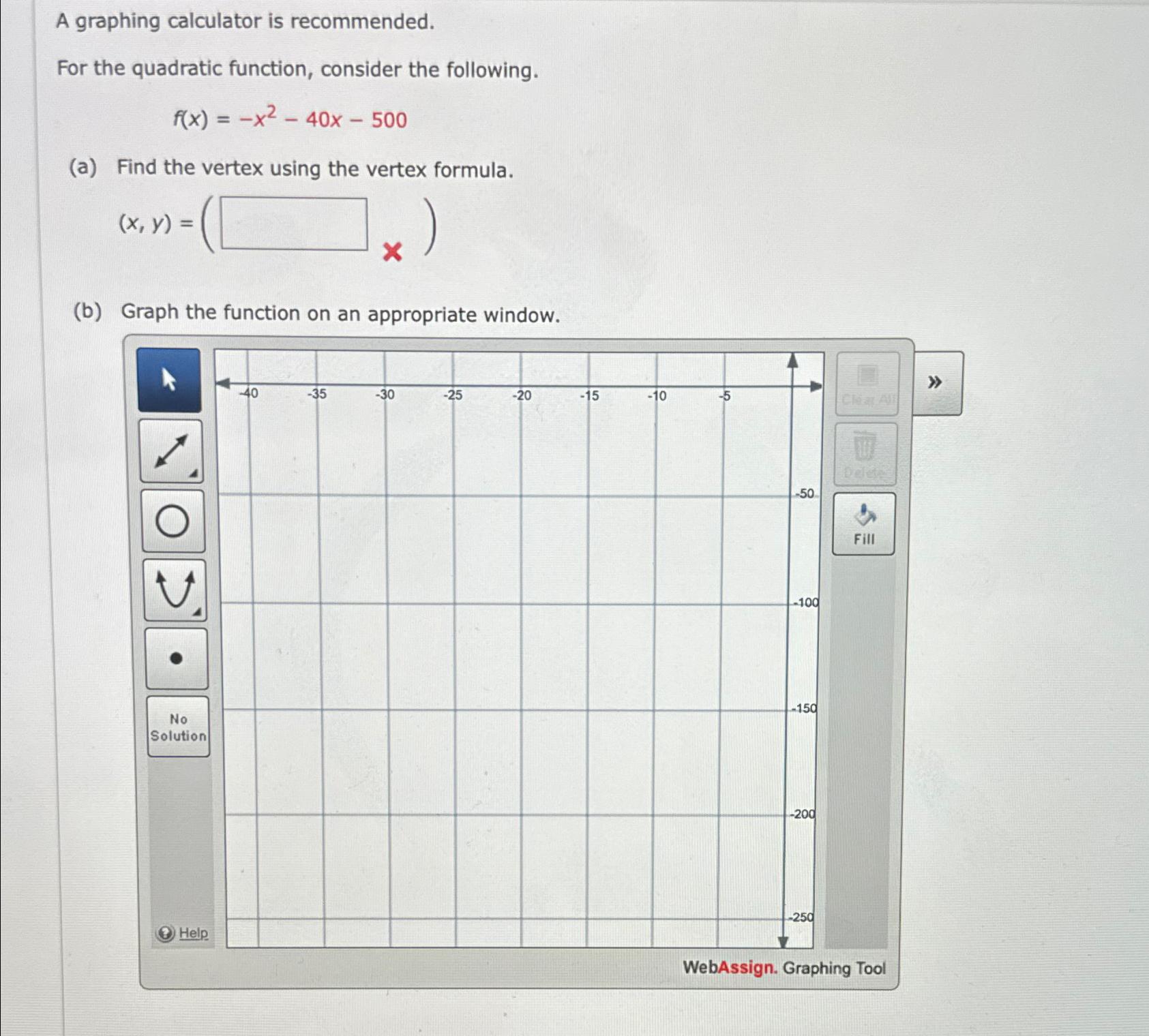 Solved A graphing calculator is recommended.For the | Chegg.com
