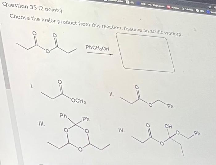 Solved Choose the major product from this reaction. Assume | Chegg.com