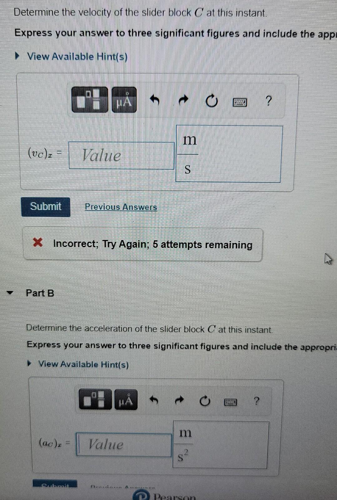 Solved Member AB has the angular motions shown in (Figure | Chegg.com