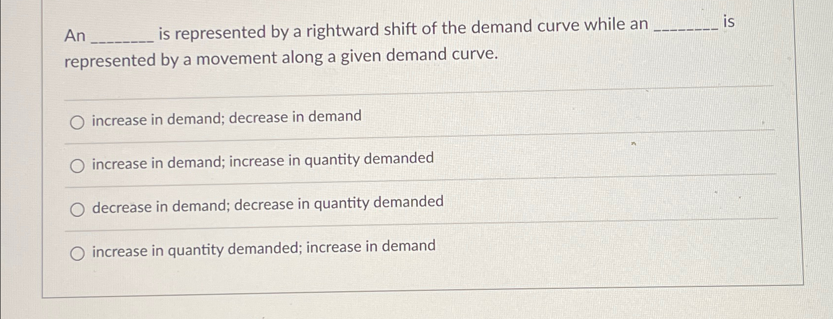 Solved An is represented by a rightward shift of the demand | Chegg.com