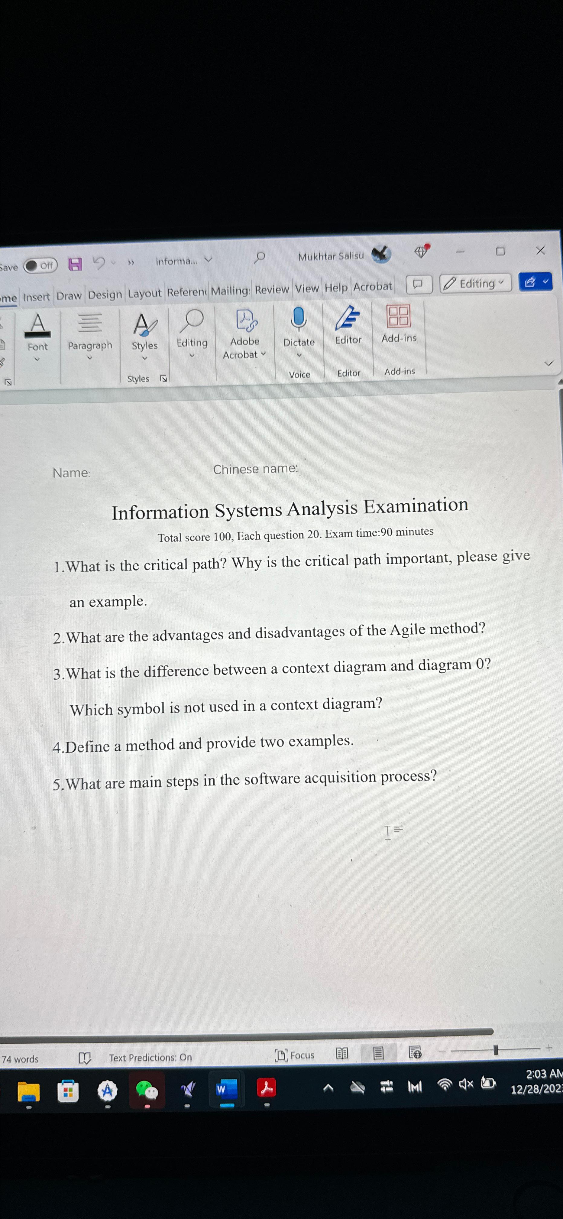 Solved 1.What is the critical path? Why is the critical path | Chegg.com