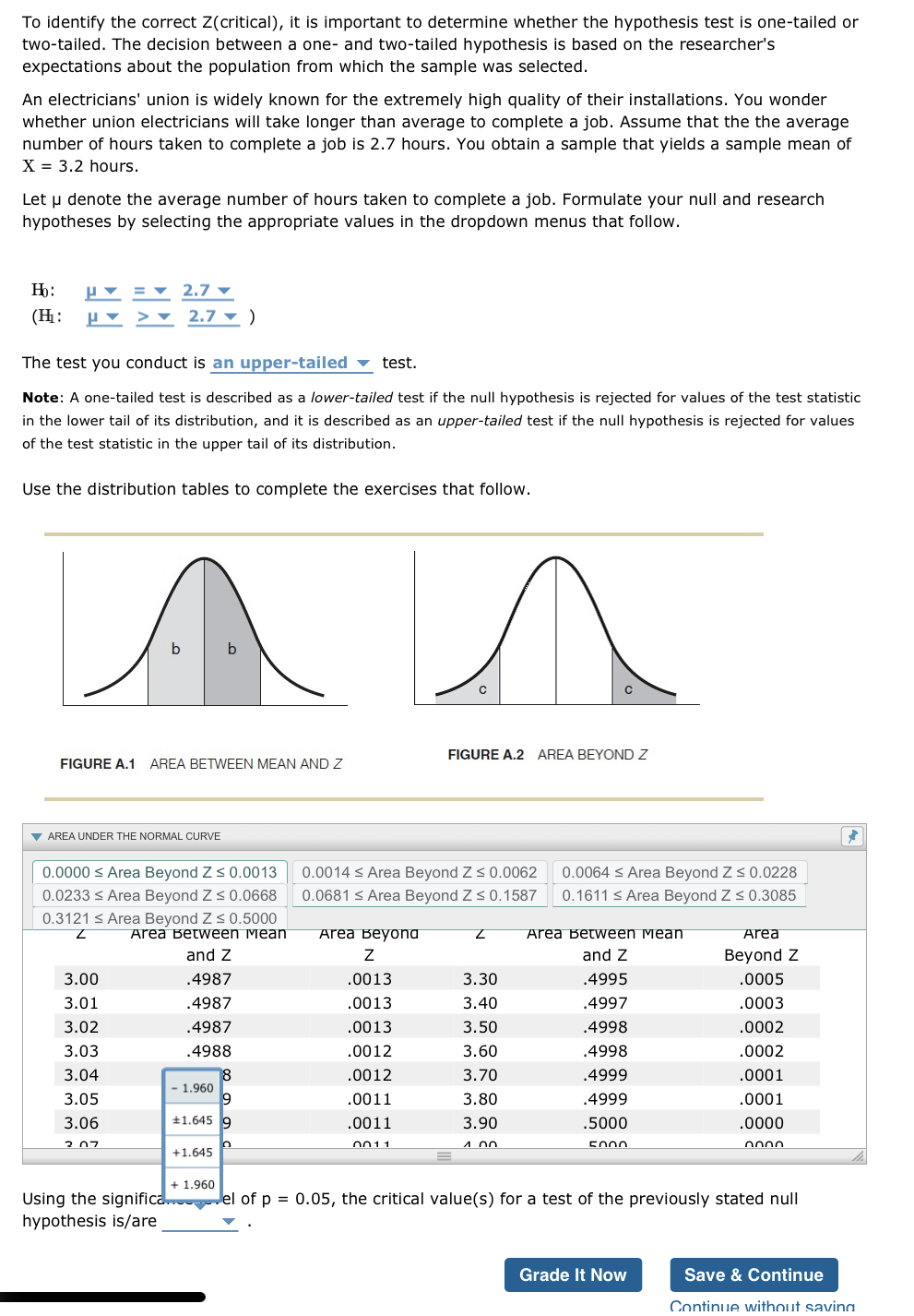 To identify the correct Z(critical), ﻿it is important | Chegg.com