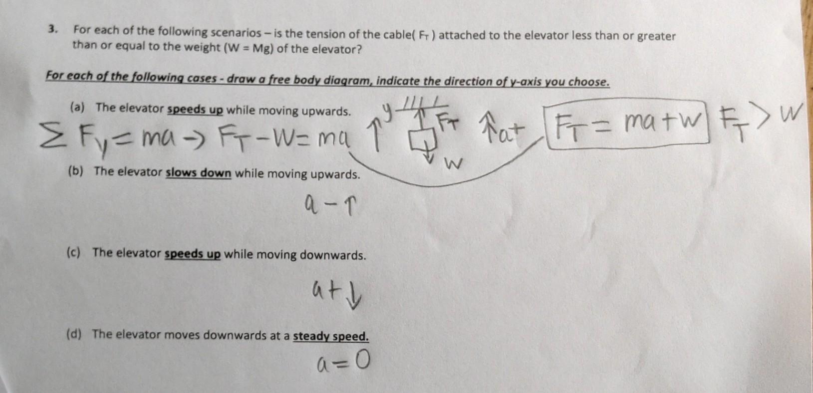 Solved 3. For each of the following scenarios - is the | Chegg.com