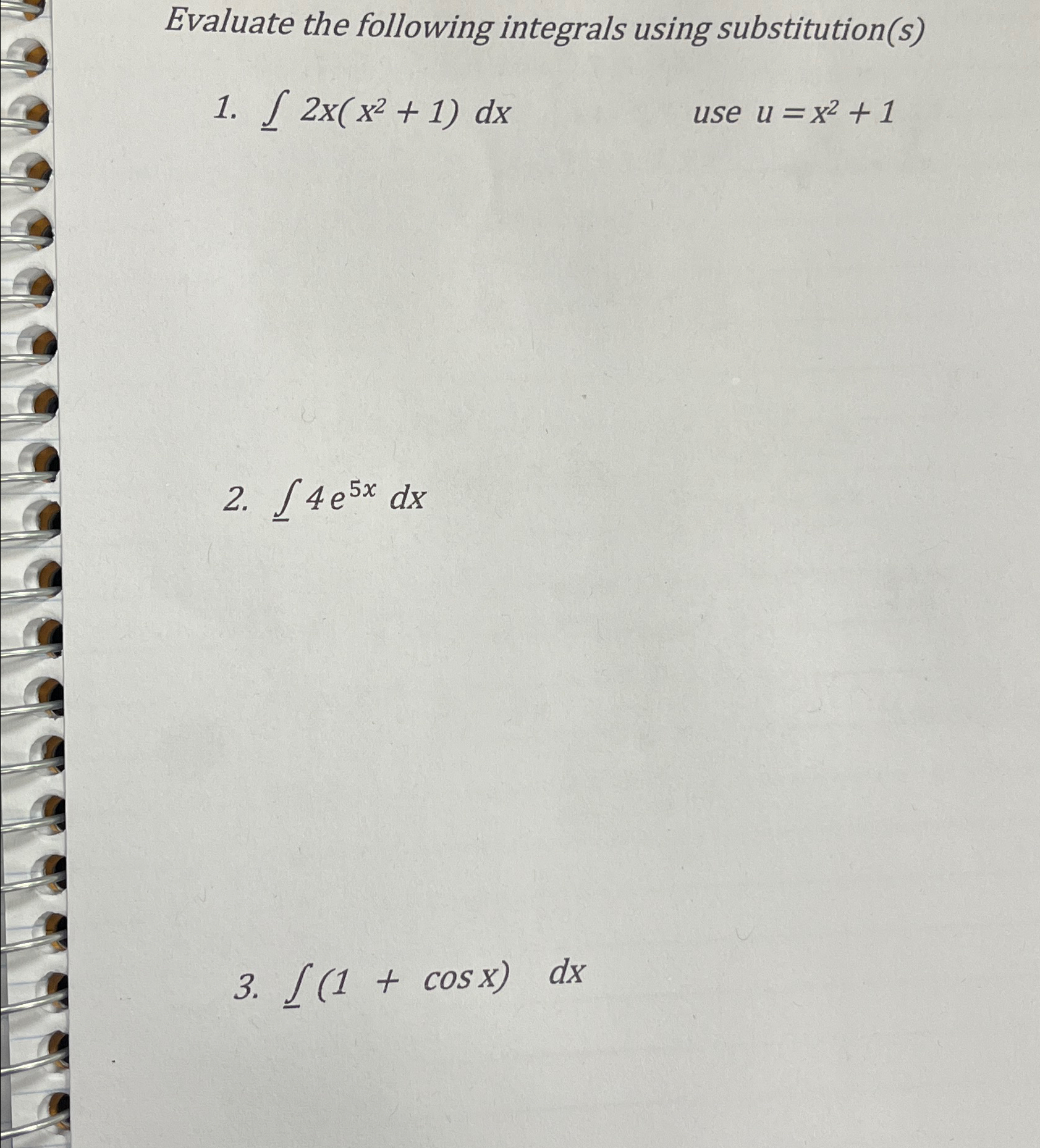 Solved Evaluate the following integrals using | Chegg.com