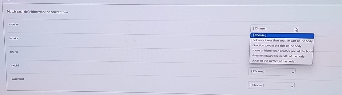 Solved Match each definition with the correct | Chegg.com