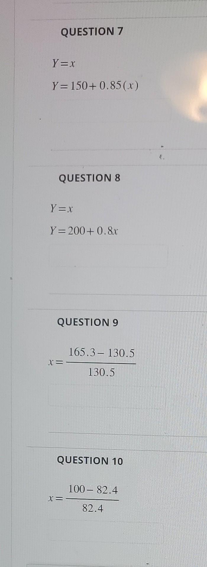Solved QUESTION 3 x=50+0.75x QUESTION 4 x=100+0.8x QUESTION | Chegg.com Solved QUESTION 3 x=50+0.75x QUESTION 4 x=100+0.8x QUESTION | Chegg.com