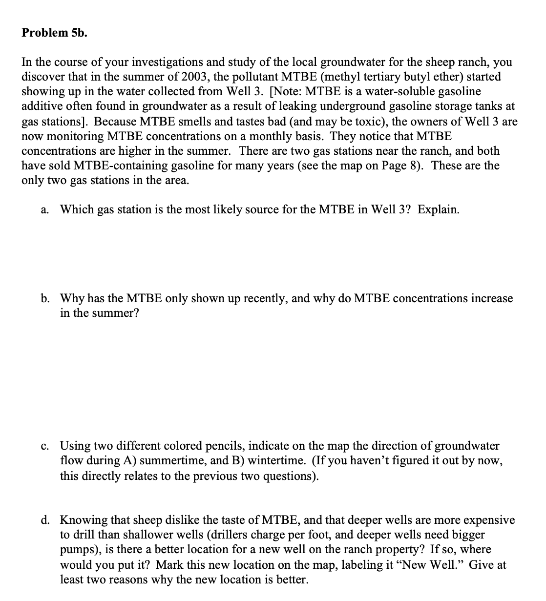 Solved Problem 5b.In the course of your investigations and | Chegg.com