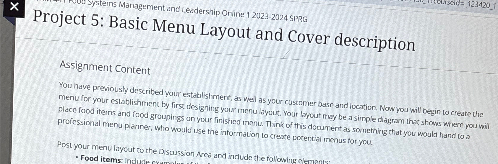 Solved Prip 1 2023-2024 ﻿SPRG-1234201Project 5: Basic Menu | Chegg.com