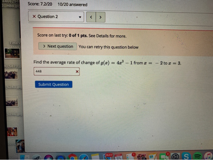 Solved 44662941 ...mbo.jpg Score: 7.2/20 10/20 answered x | Chegg.com