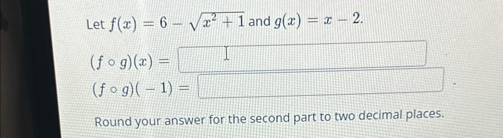 Solved Let f(x)=6-x2+12 ﻿and | Chegg.com