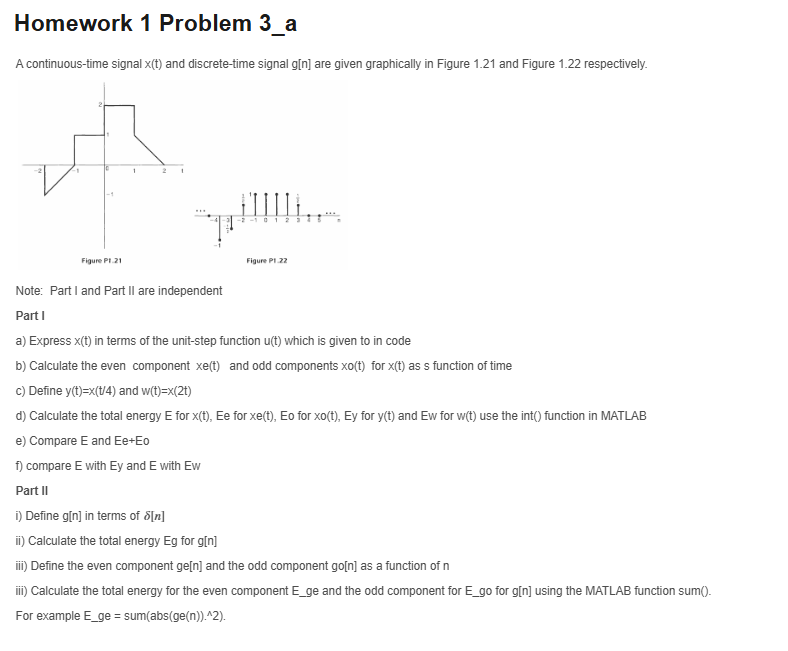 Could you solve this problem in ﻿matlab format? The | Chegg.com