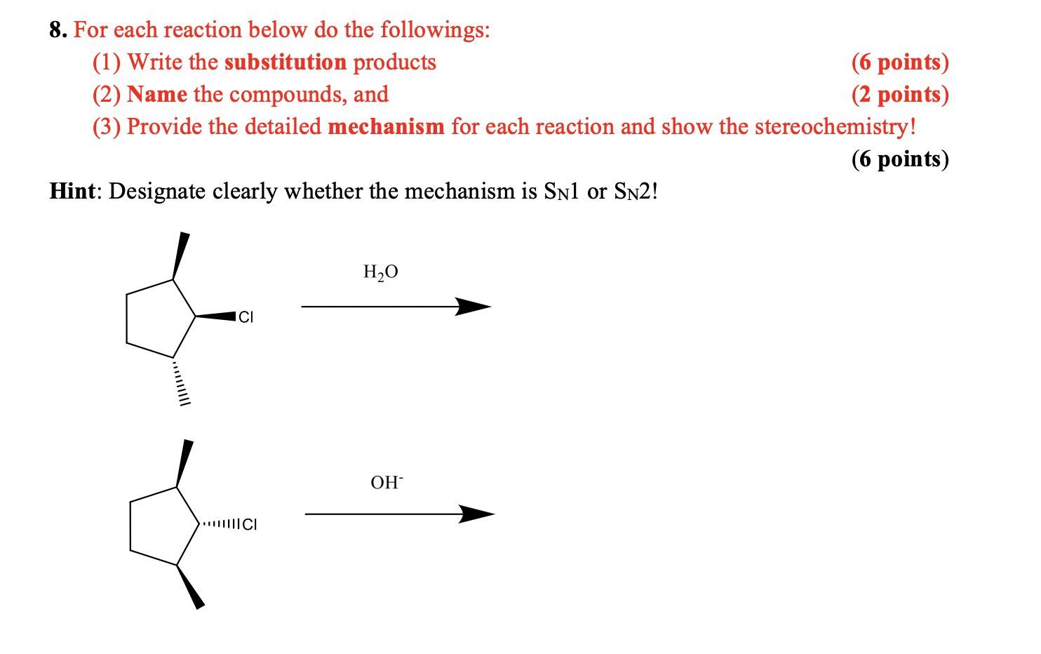 Solved For each reaction below do ﻿the followings:(1) ﻿Write | Chegg.com