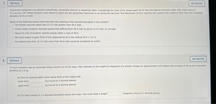 Solved deviation of 15.12mph, Which of the folowing ostesis | Chegg.com