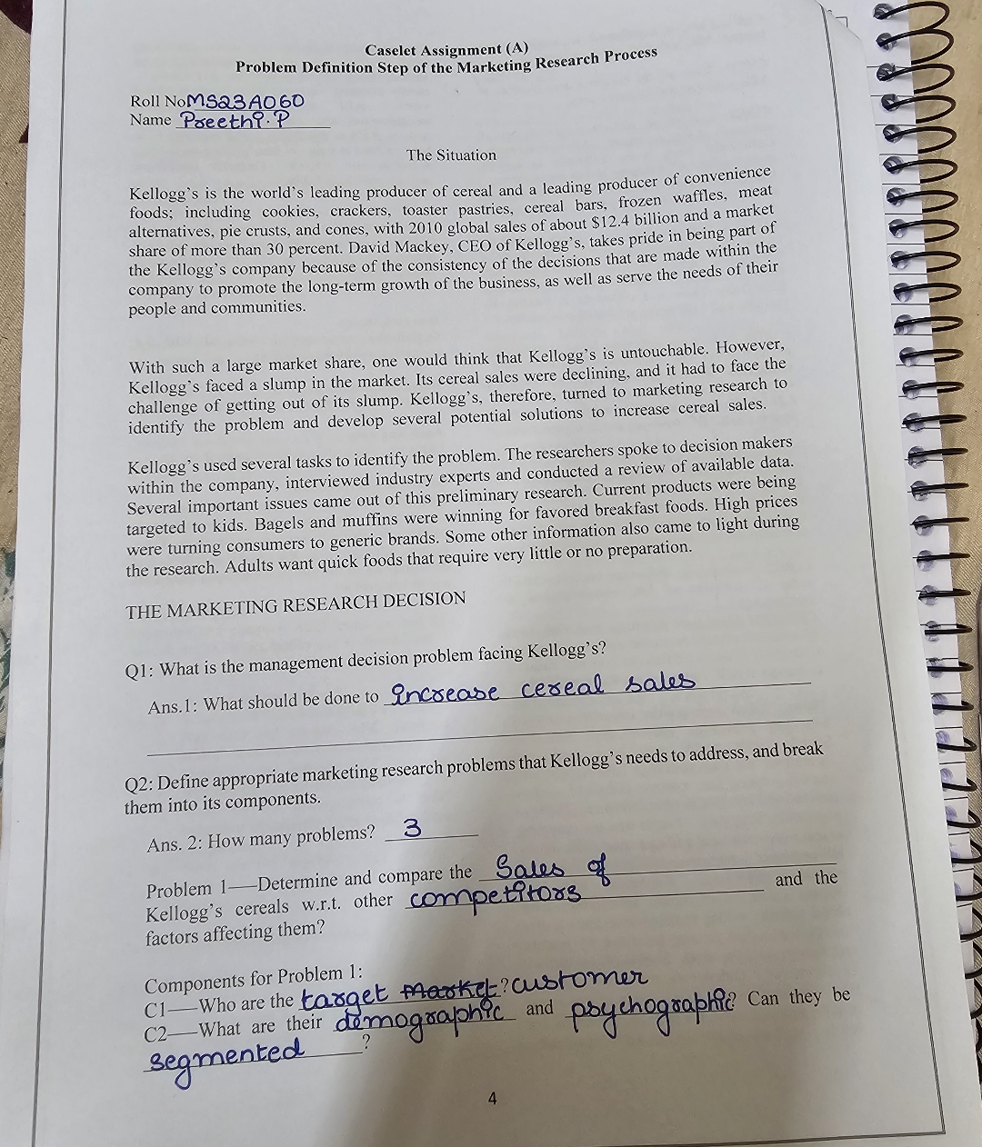 Solved Caselet Assignment (A)Problem Definition Step of the | Chegg.com