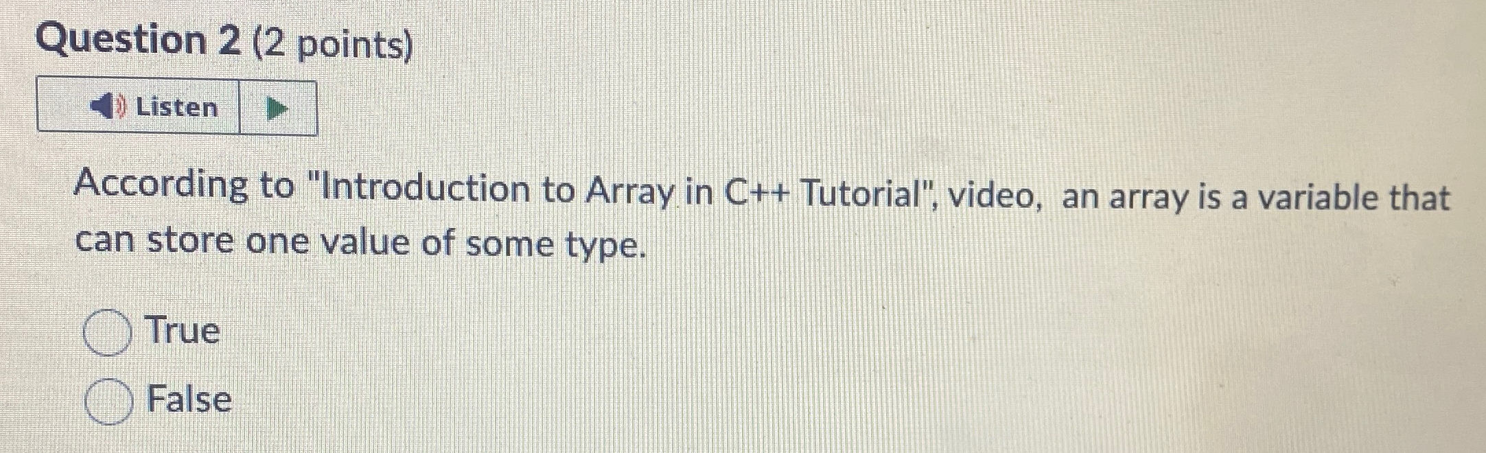 Solved Question 2 (2 ﻿points)ListenAccording to | Chegg.com