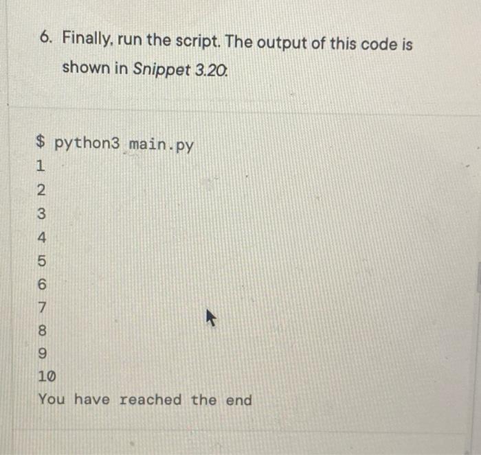 Solved 1. Open main.py then declare a variable called | Chegg.com