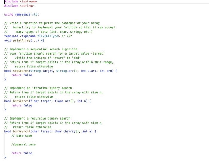 Solved Include Using Namespace Std Write A Function To 9319