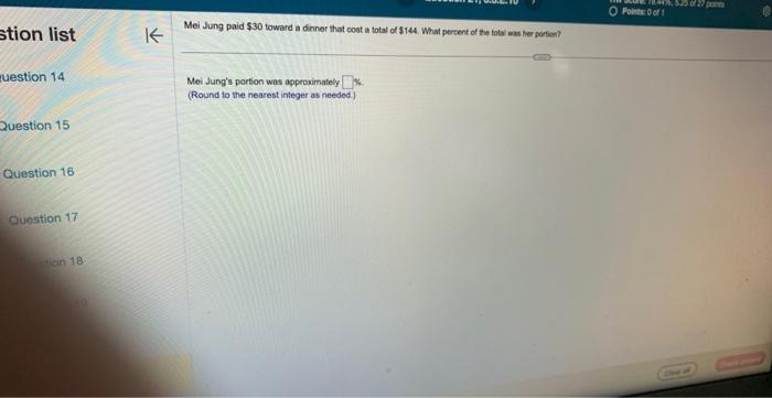 Solved Answer the following question. $25 is what percent of | Chegg.com