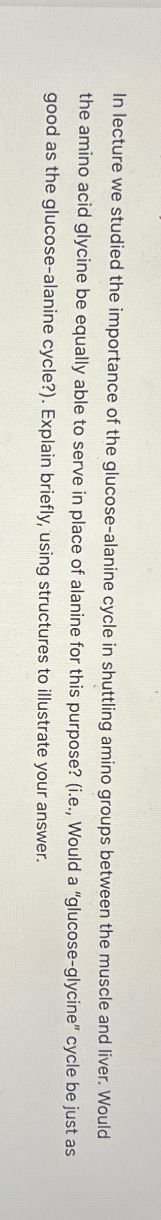 Solved In lecture we studied the importance of the | Chegg.com
