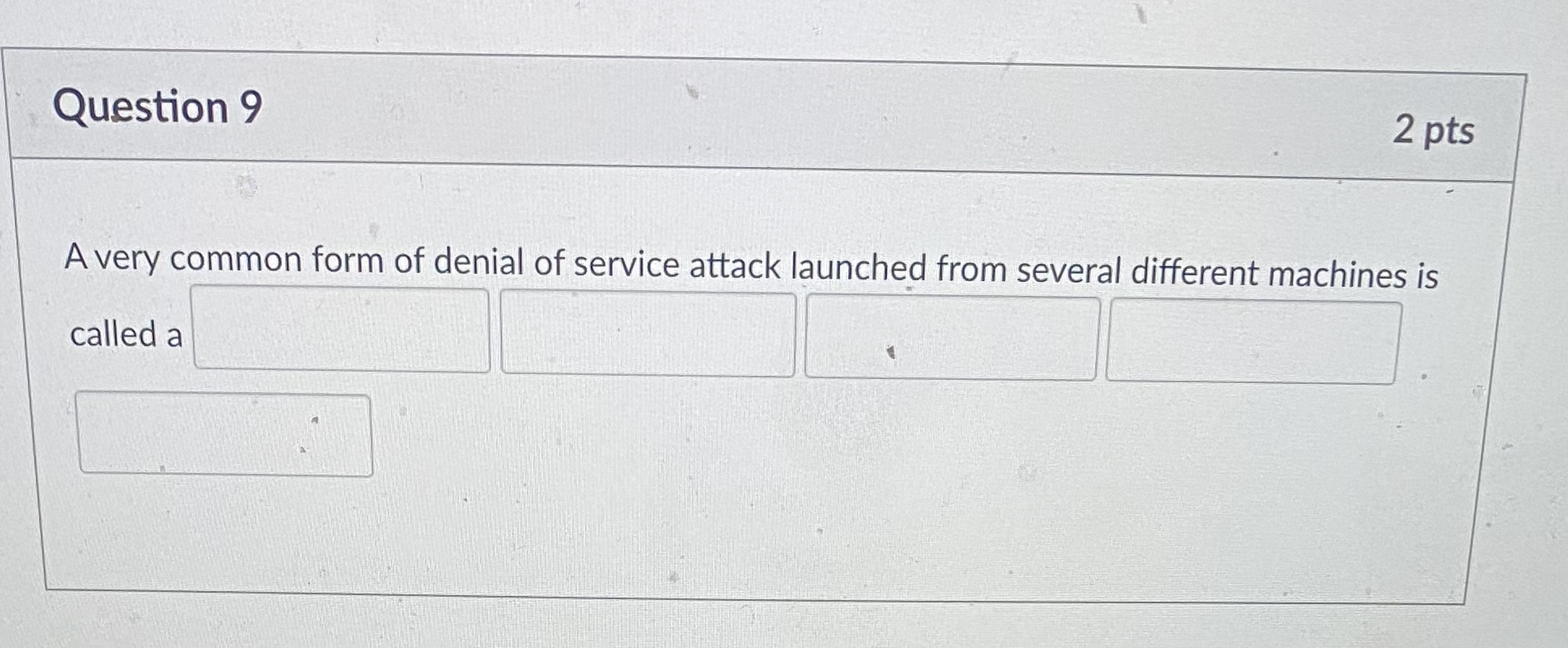 Solved Question 92 ﻿ptsA very common form of denial of | Chegg.com