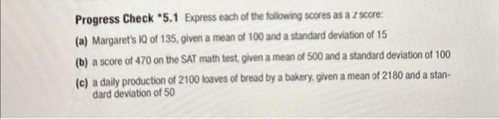 Solved Progress Check *5.1 Express each of the following | Chegg.com