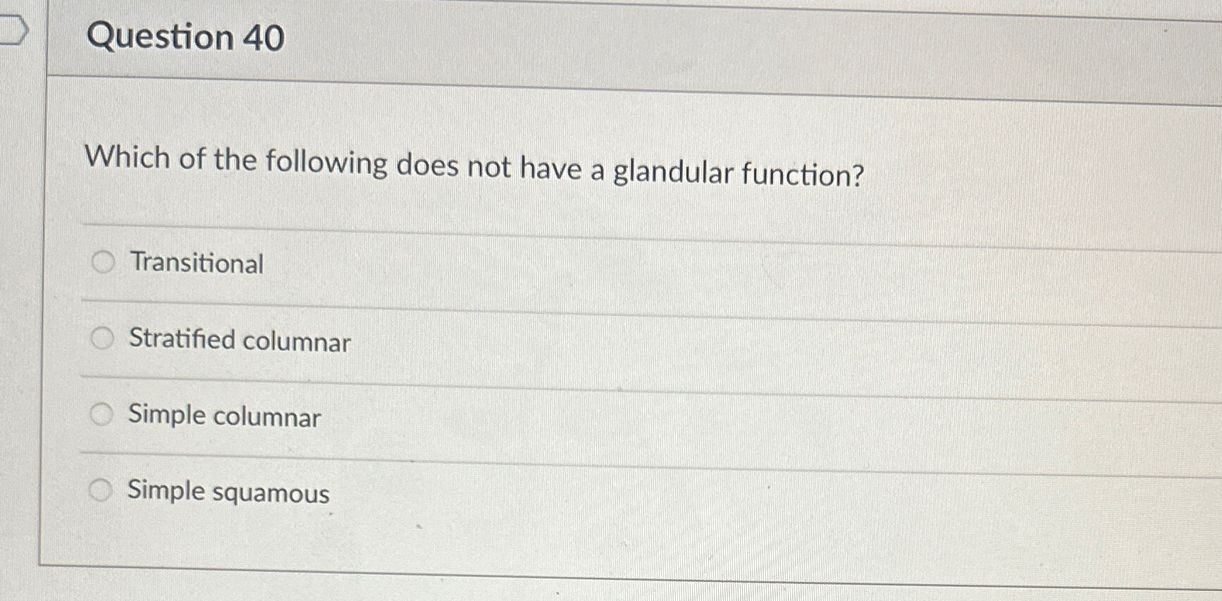 Solved Question 40Which of the following does not have a | Chegg.com