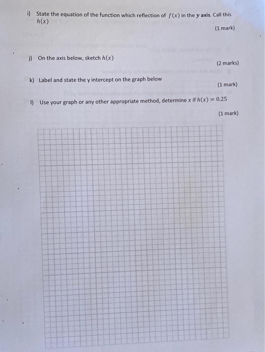 Solved a) Complete the table for the given functions, | Chegg.com