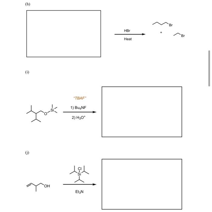 Solved 1) Fill in the missing reactant, reagent, or product | Chegg.com