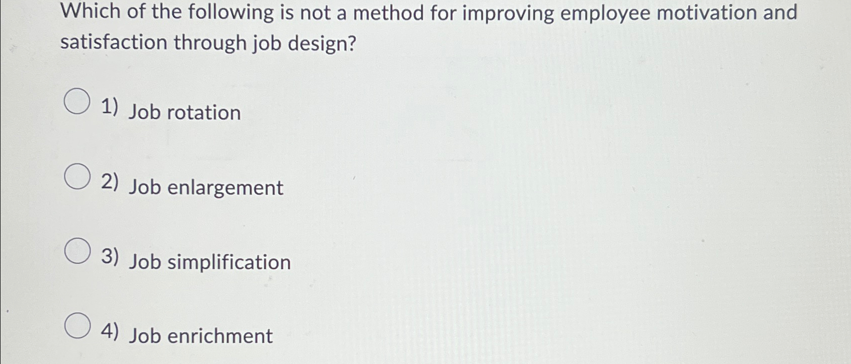 Solved Which of the following is not a method for improving | Chegg.com