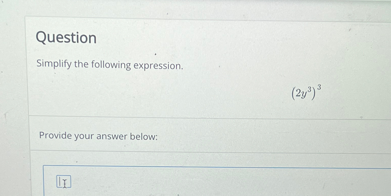 Solved QuestionSimplify the following | Chegg.com Solved QuestionSimplify the following | Chegg.com