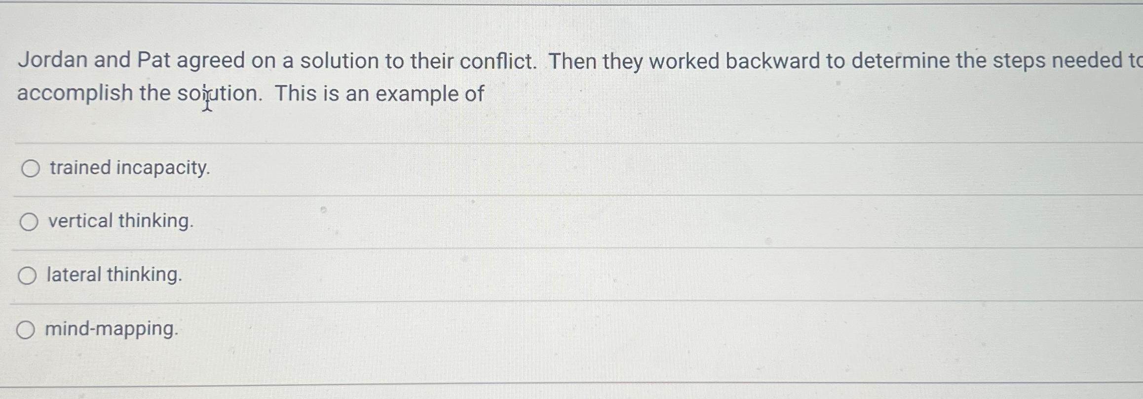 Solved Jordan and Pat agreed on a solution to their | Chegg.com