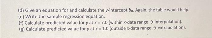 Solved QUESTION 04 ( 20 points) - Simple Linear Regression | Chegg.com Solved QUESTION 04 ( 20 points) - Simple Linear Regression | Chegg.com