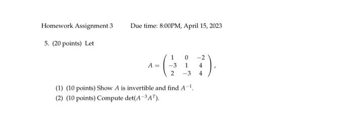 Solved Homework Assignment 3 Due Time 800pm April 15 