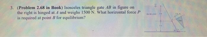 3. (Problem 2.68 in Book) Isosceles triangle gate AB | Chegg.com