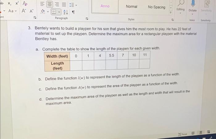 Solved Bentely wants to build a playpen for his son that | Chegg.com