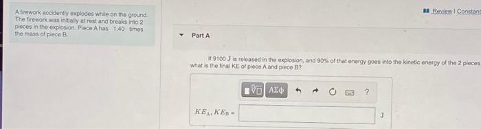 Solved Review Constant A firework accidently explodes while | Chegg.com