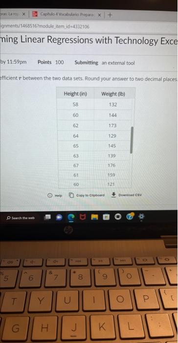 Solved A personal trainer is analyizing their clients' data | Chegg.com