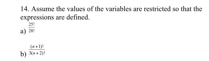Solved 14. Assume the values of the variables are restricted | Chegg.com