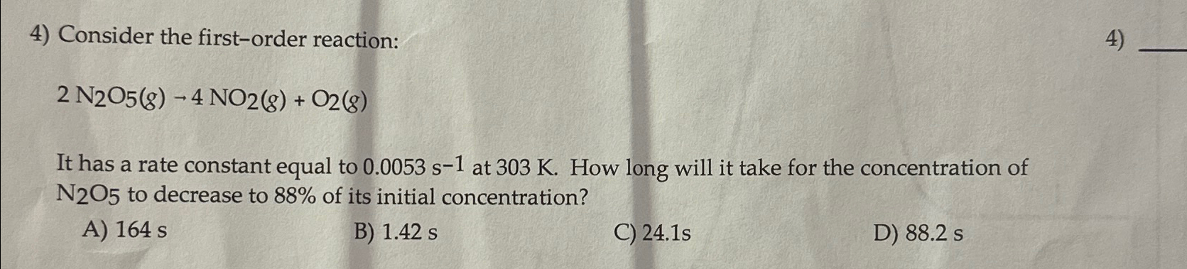 Solved Consider the first-order | Chegg.com