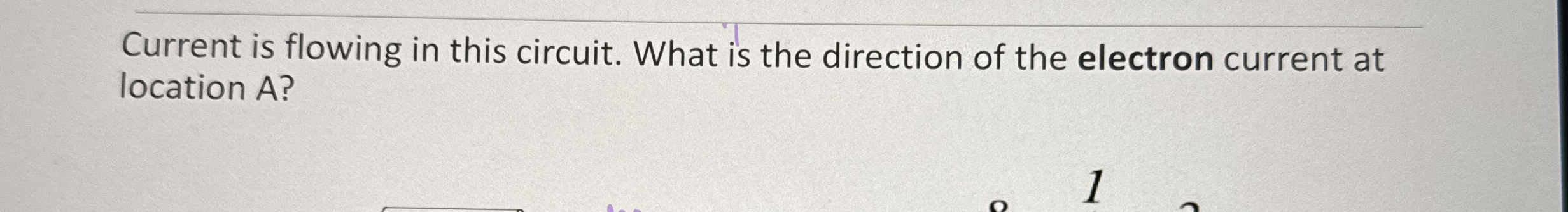 Solved Current is flowing in this circuit. What is the | Chegg.com