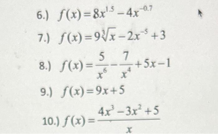 Solved Find the derivative of the given function using the | Chegg.com