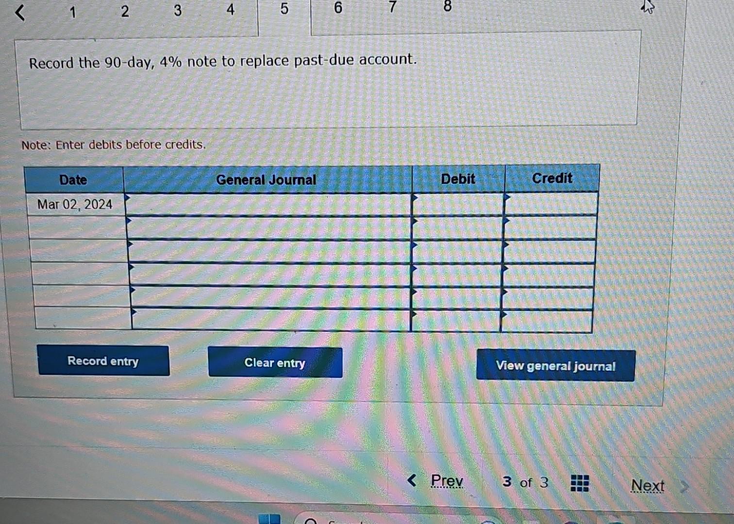 Solved Record the collection of note plus interest. Note: | Chegg.com