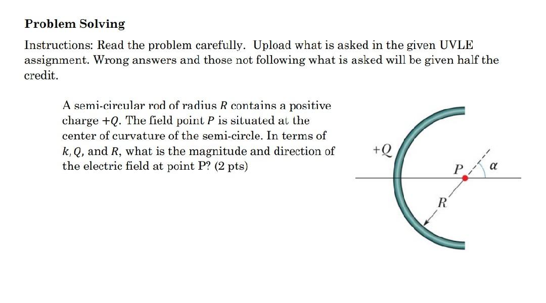 Solved Problem Solving Instructions: Read the problem | Chegg.com