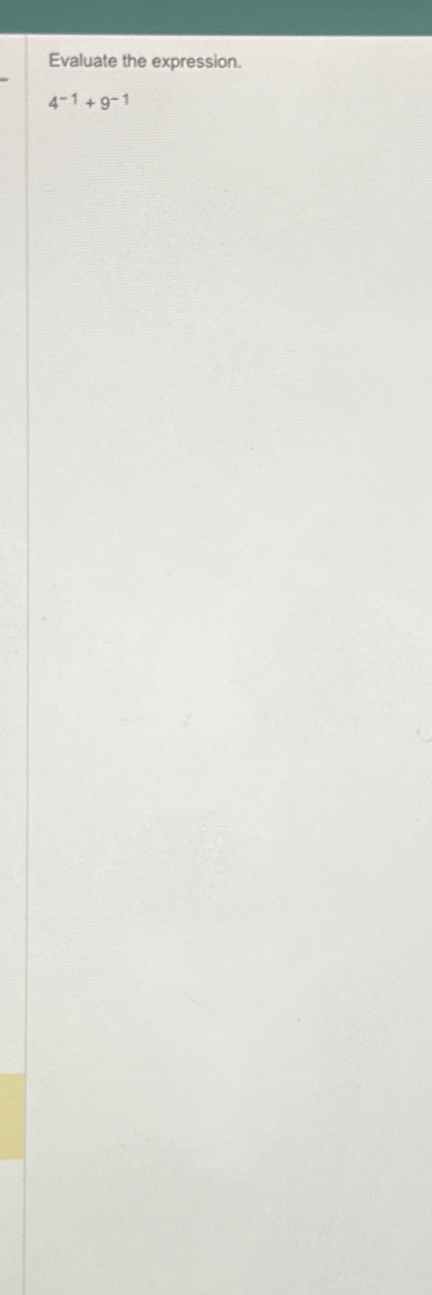 Solved Evaluate the expression.4-1+9-1 | Chegg.com