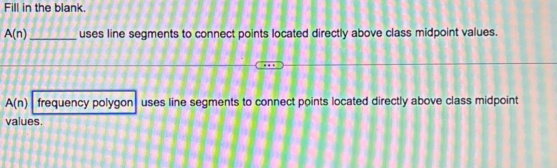 Solved Fill in the blank.A(n) ıses line segments to | Chegg.com