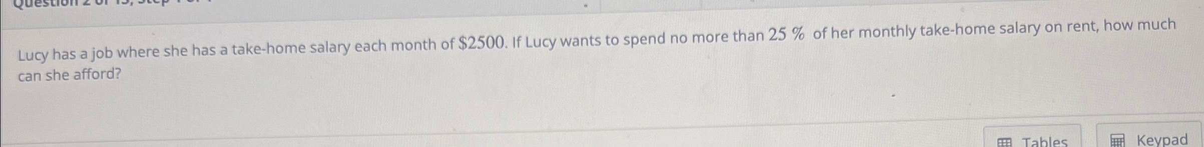 Solved Lucy has a job where she has a take-home salary each | Chegg.com